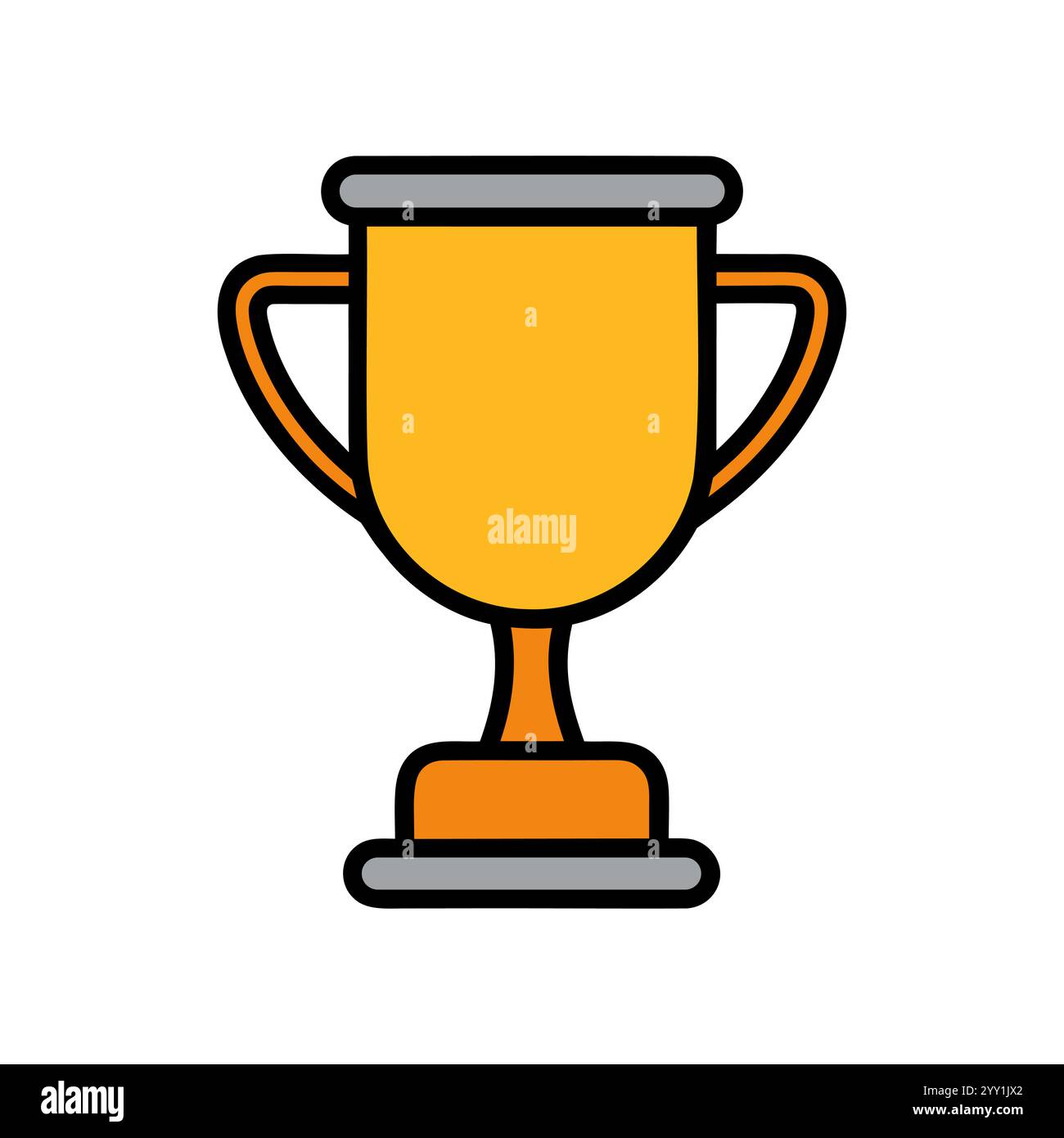 Trophy cup icon. Concept of victory, success, and recognition. Vector ...