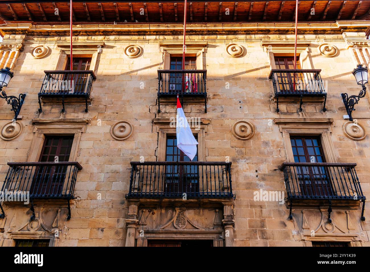 The Portu House, currently the Town Hall. It was erected by the family ...
