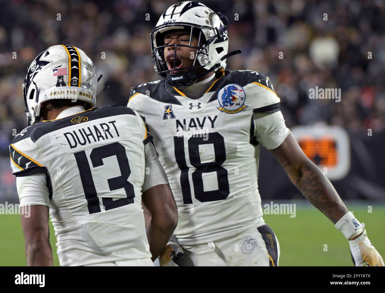 LANDOVER, MD - DECEMBER 14: Navy Midshipmen safety Rayuan Lane III (18 ...