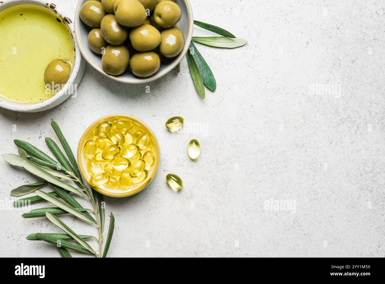 Olive Oil capsules. Organic extra virgin olive oil softgels food ...