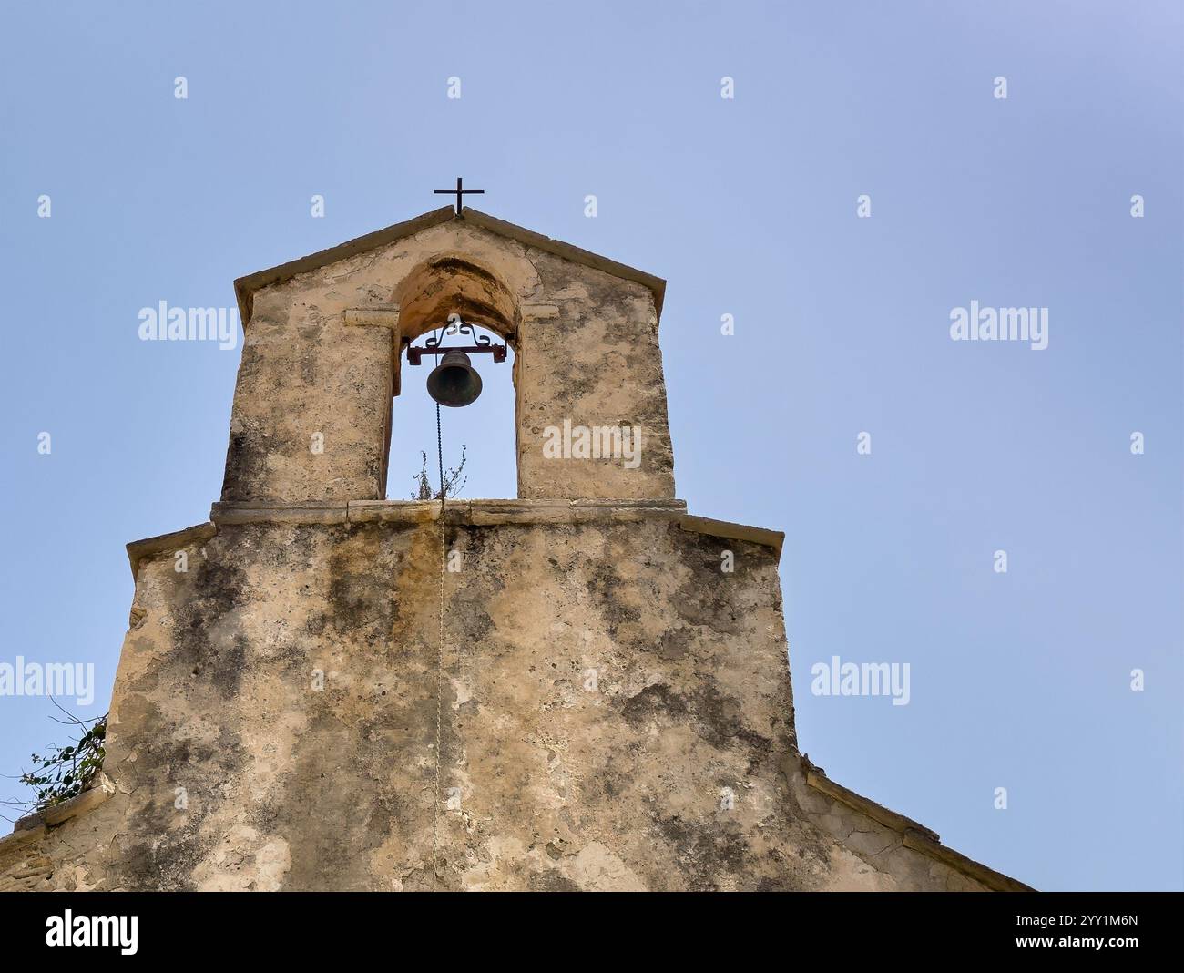 Korcula, Croatia - June 30, 2024: Church of St. Peter short bell tower ...