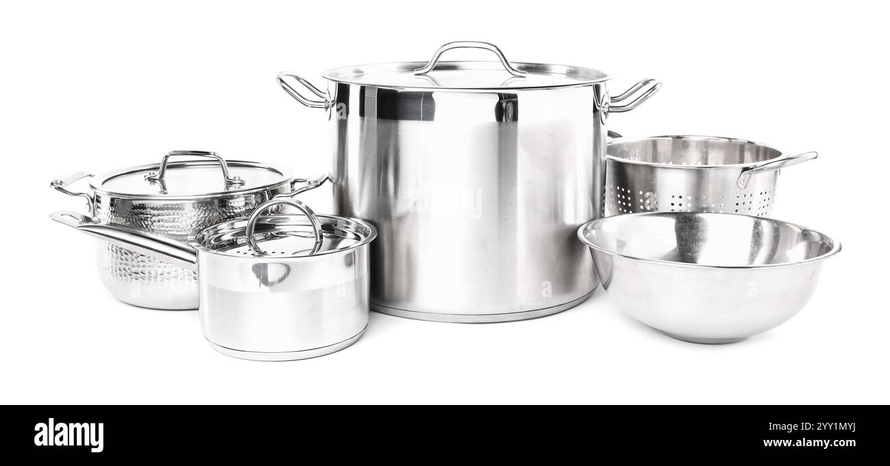 Set of different cooking utensils isolated on white Stock Photo - Alamy