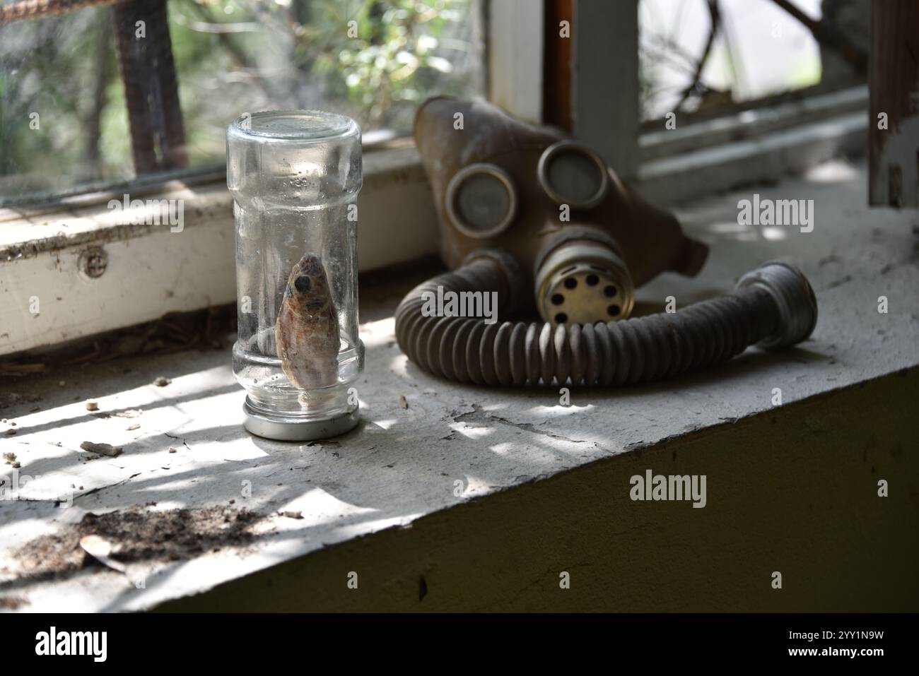 Gas Mask, Chernobyl Exclusion Zone, Ukraine Stock Photo - Alamy