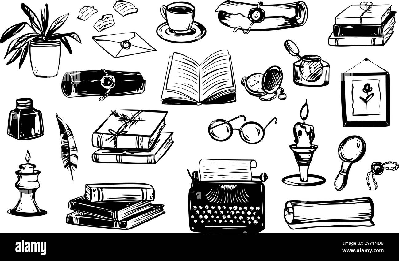 Stationery vector set Stock Vector Image & Art - Alamy