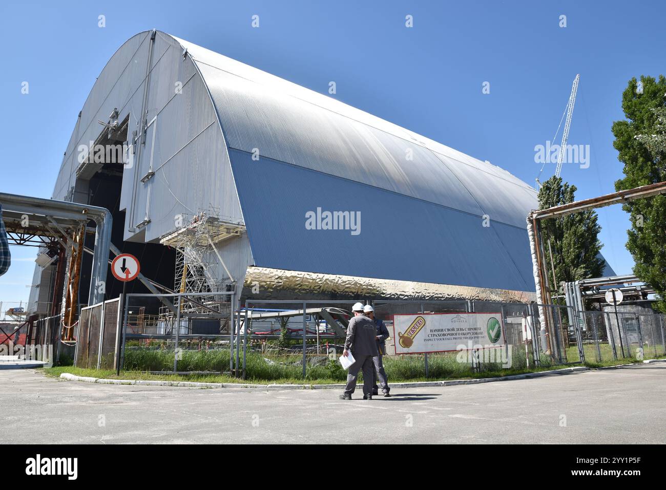 New Safe Confinement, Sarcophagus, Chernobyl Exclusion Zone, Ukraine ...
