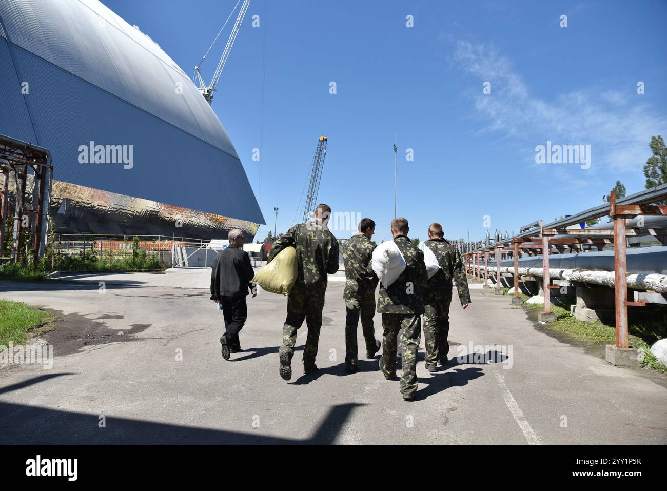 New Safe Confinement, Sarcophagus, Chernobyl Exclusion Zone, Ukraine ...