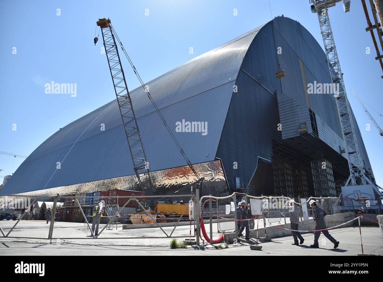 New Safe Confinement, Sarcophagus, Chernobyl Exclusion Zone, Ukraine ...