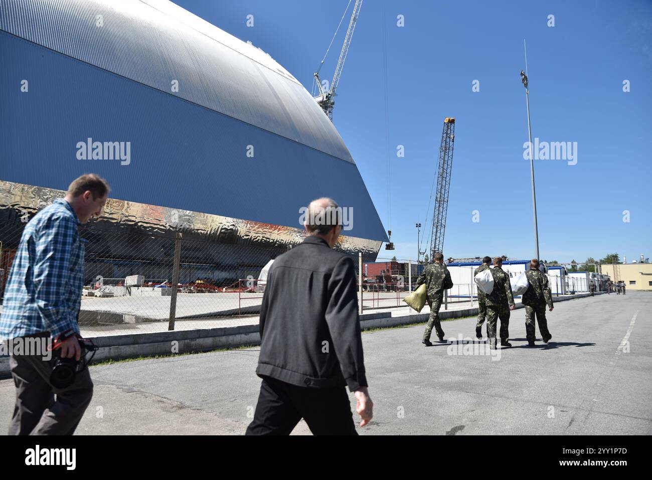 New Safe Confinement, Sarcophagus, Chernobyl Exclusion Zone, Ukraine ...