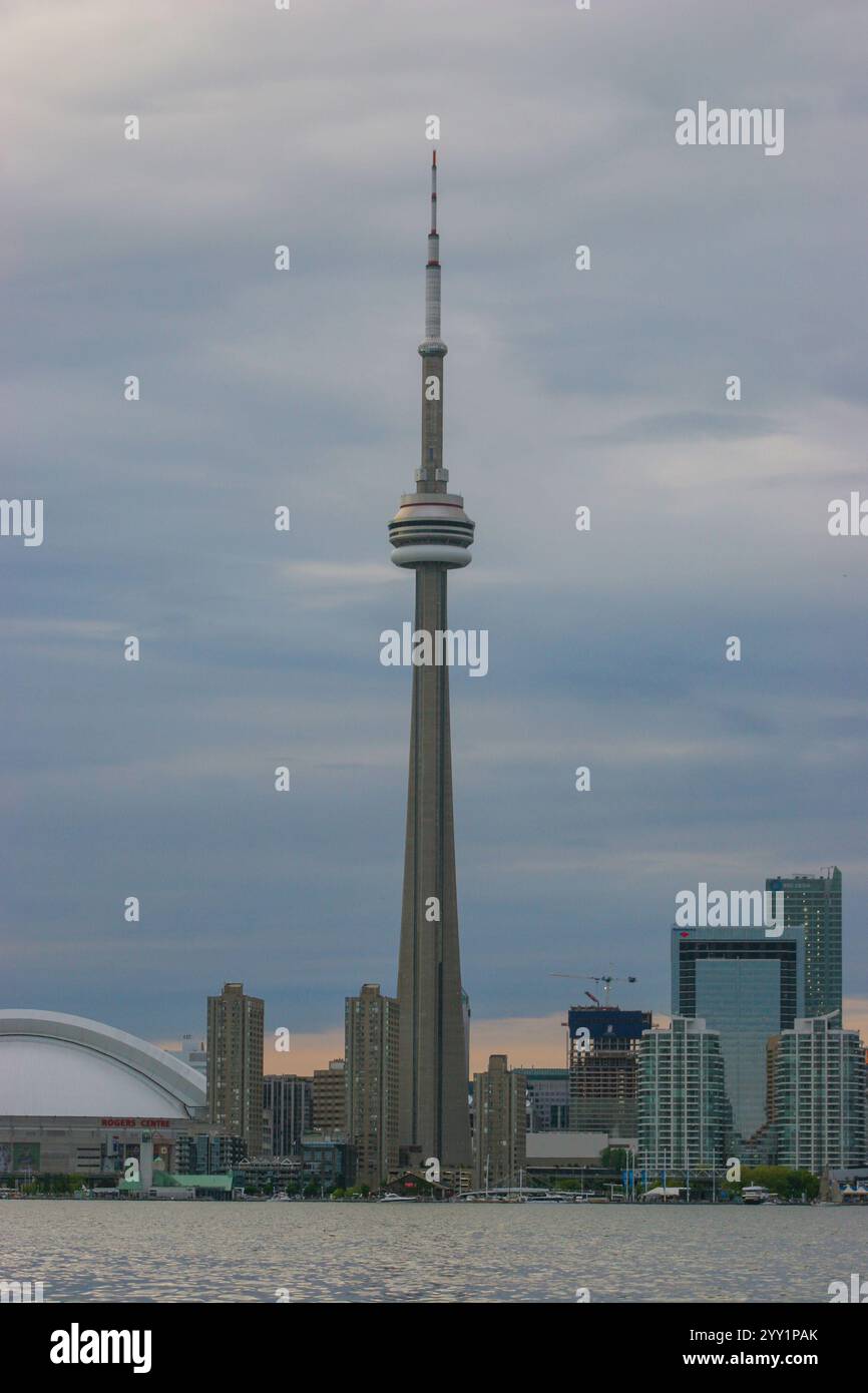 Toronto, ONT - June 6, 2009: CN Tower in downtown Toronto. The CN Tower ...