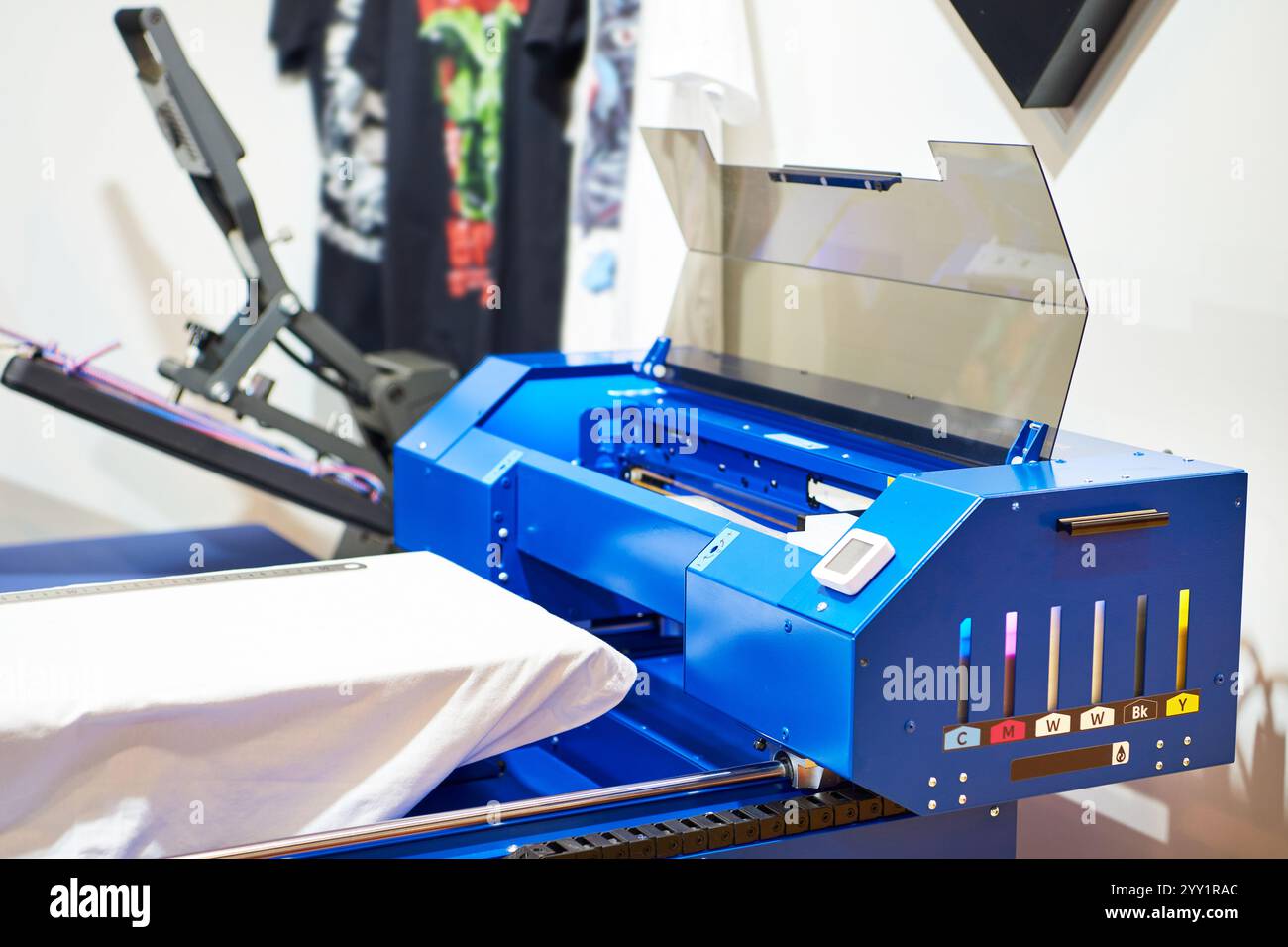 Color printer for T-shirts and fabric Stock Photo - Alamy