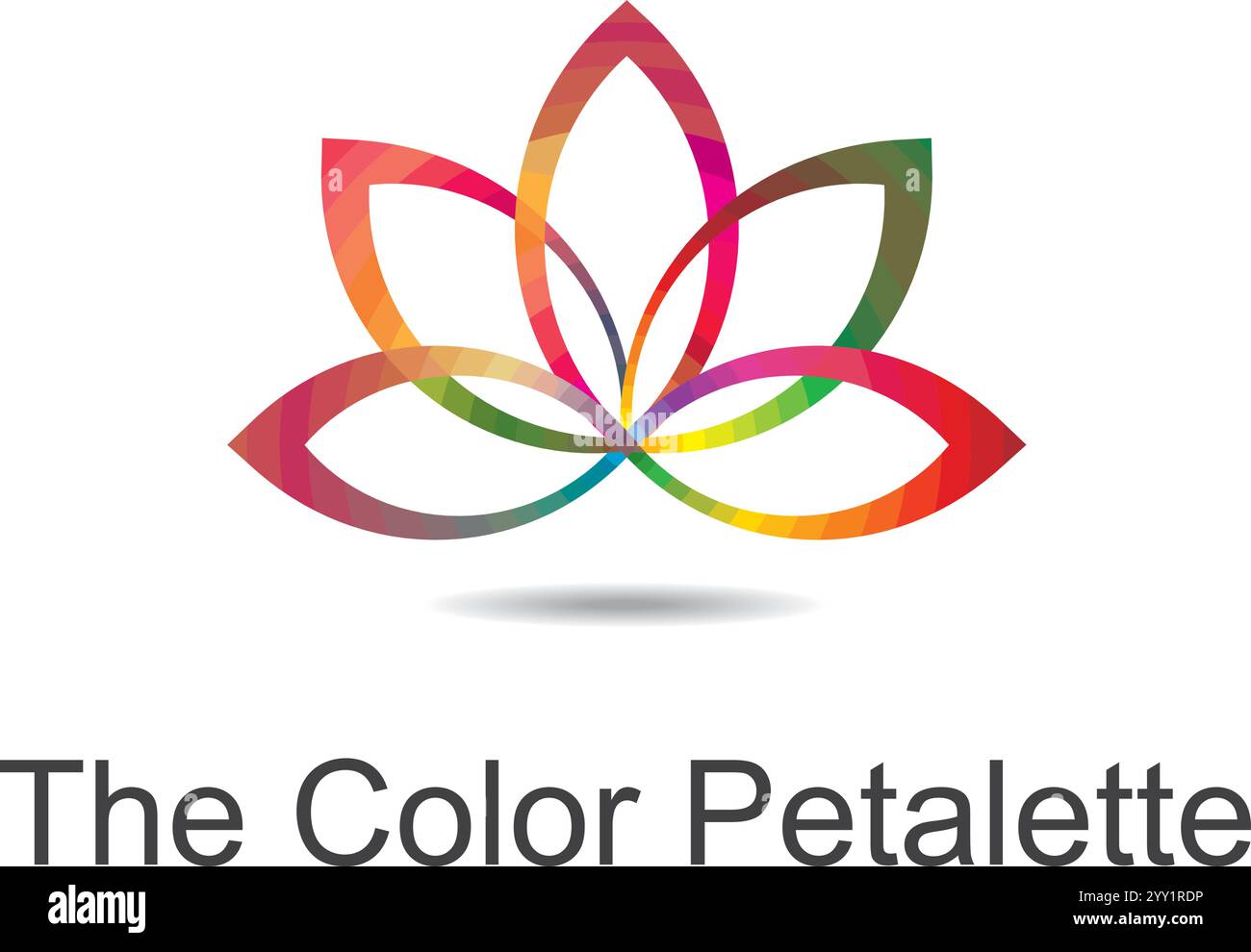 the color petalette flower logo Stock Vector Image & Art - Alamy
