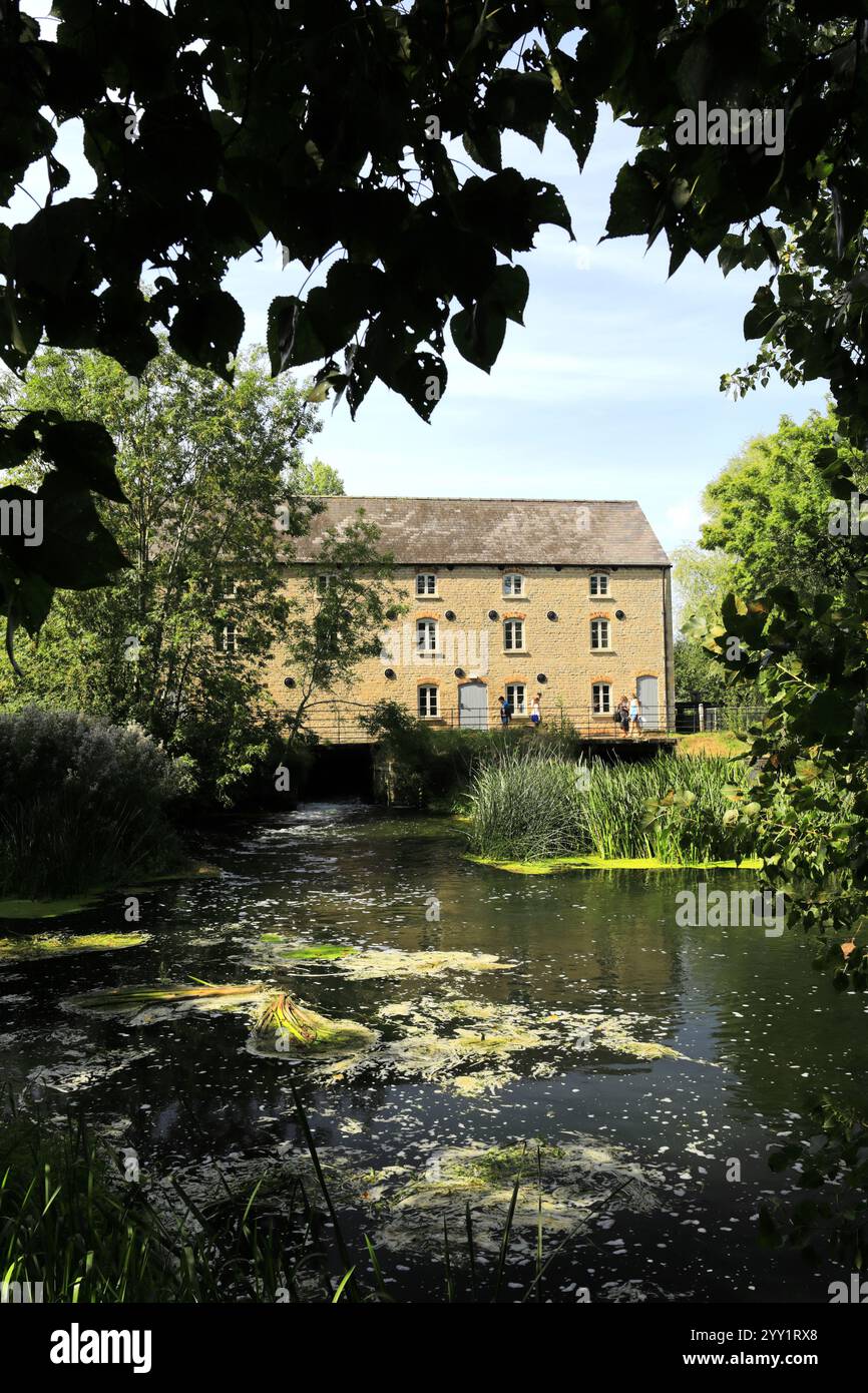 Warmington watermill, river Nene, Warmington village, Northamptonshire ...
