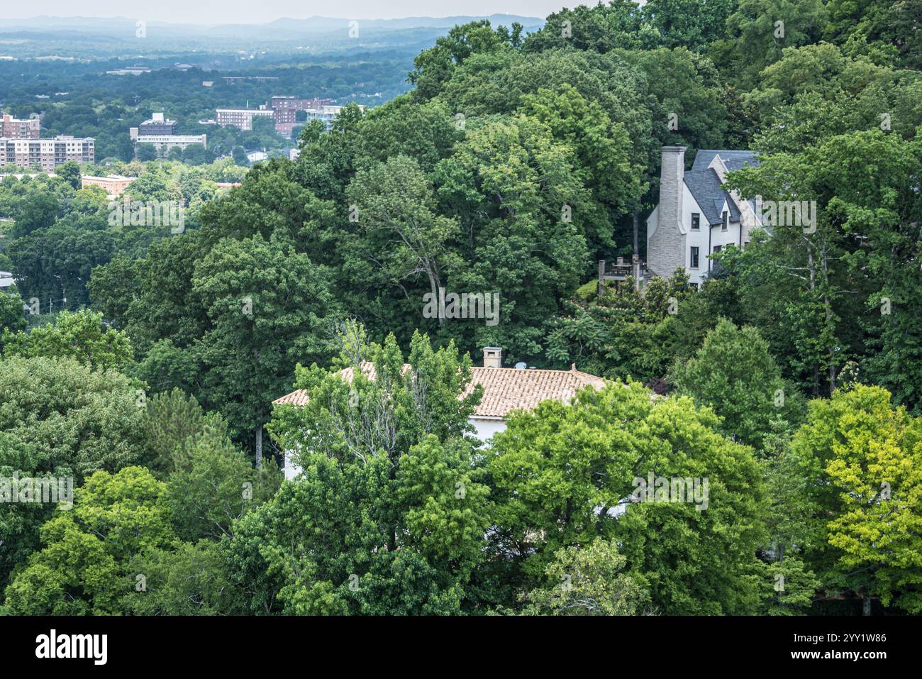 View from above the Red Mountain ridgeline in Birmingham, Alabama. (USA ...