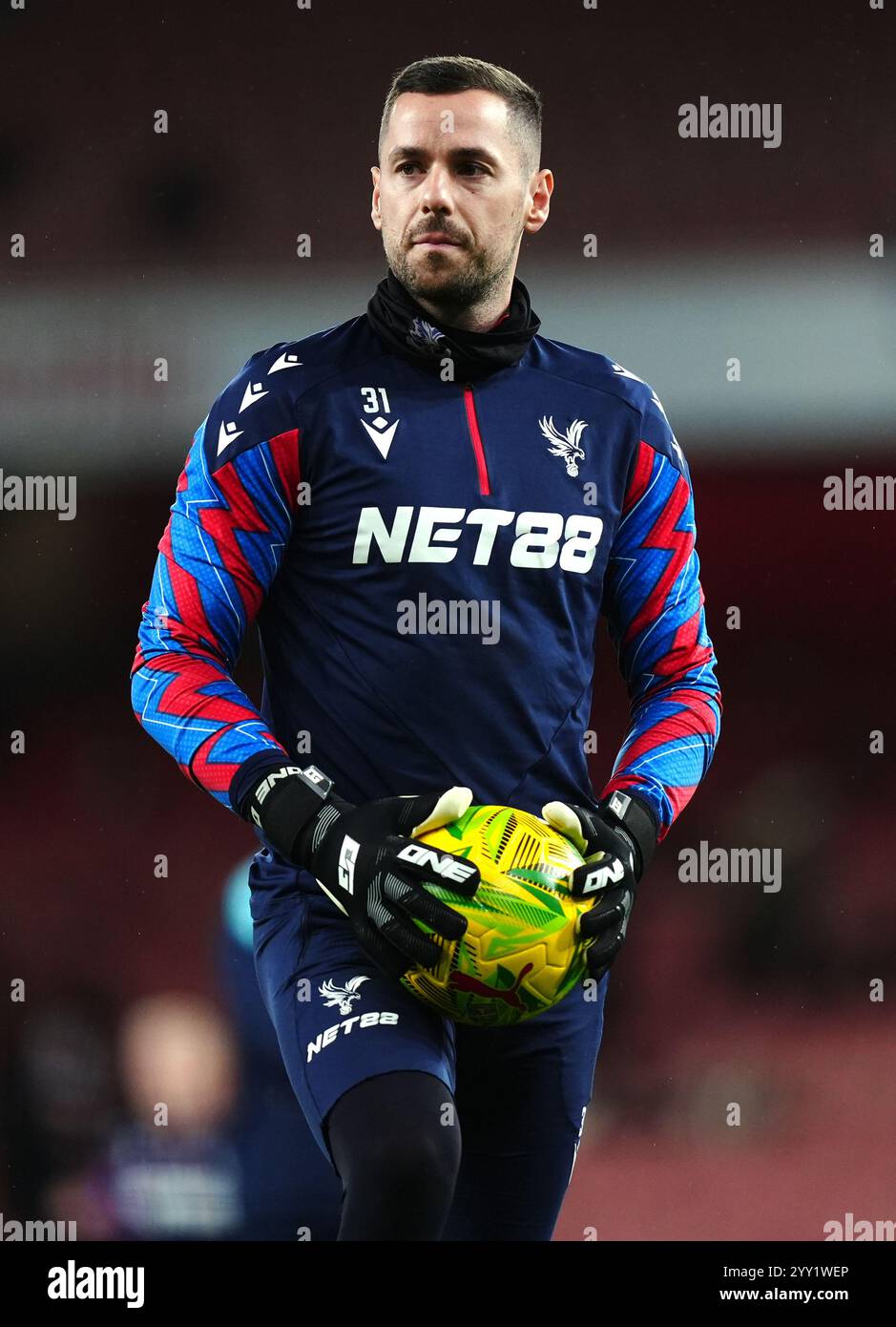 Crystal Palace goalkeeper Remi Matthews warming up before befor the ...