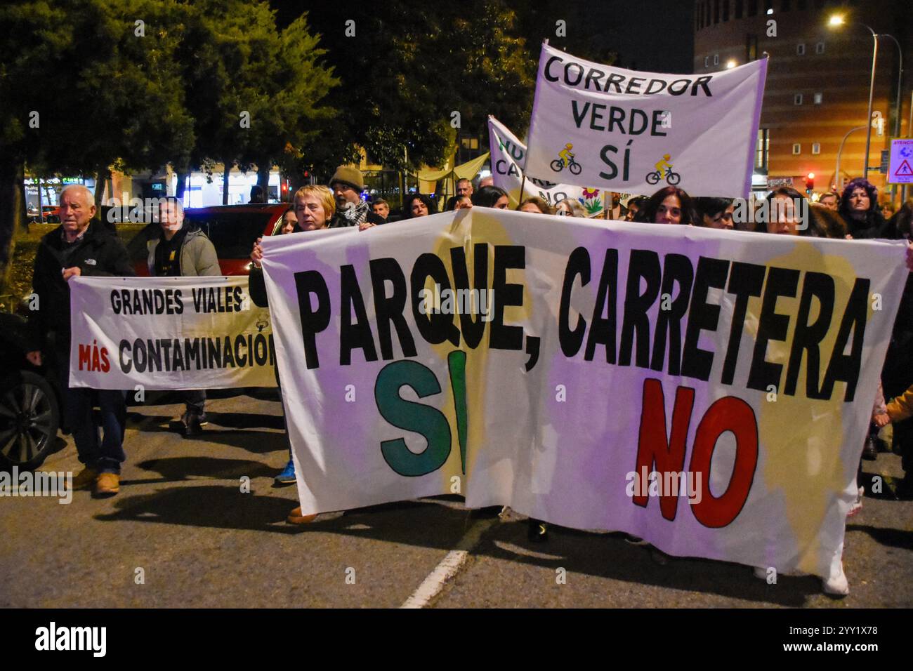 Madrid, Madrid, SPAIN. 18th Dec, 2024. Under the motto "Park yes, road ...