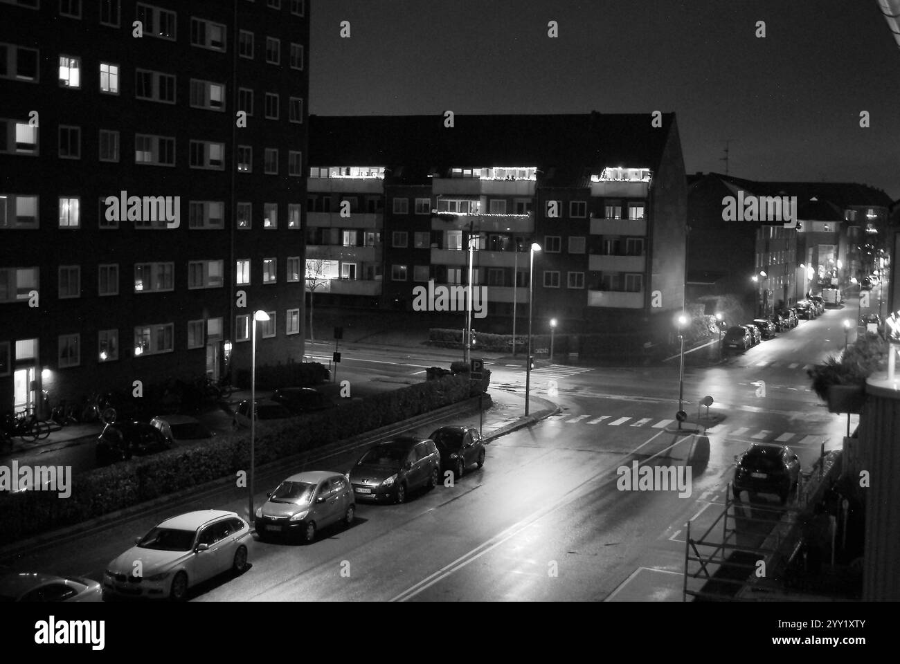 Copenhagen/ Denmark/18 december 2024/ Danish weather rainy evening in ...