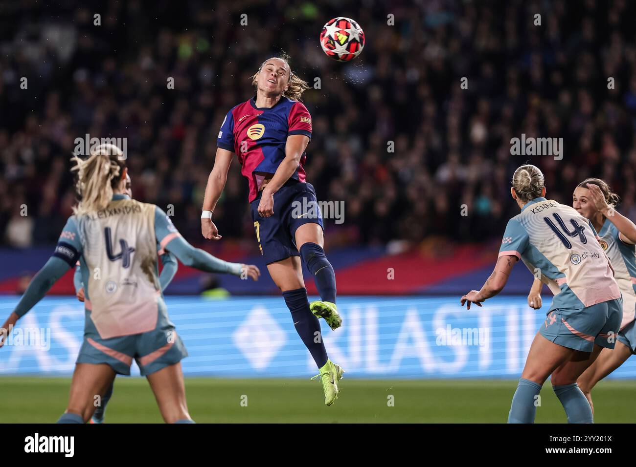Ewa Pajor of FC Barcelona Femenino in action during the UEFA Women's ...