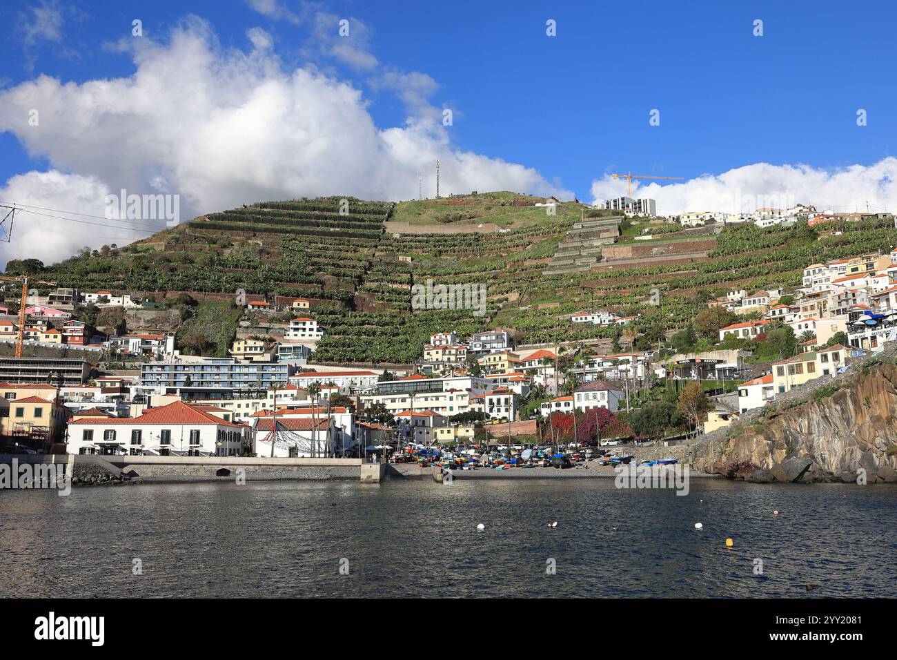 Camara de Lobos, a fishing village on the Portuguese island of Madeira ...
