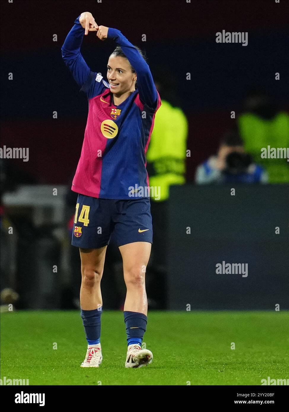 Aitana Bonmati of FC Barcelona celebrates after scoring the 2-0 during ...