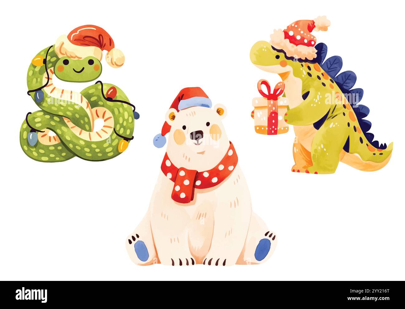 Snow animals illustrations Stock Vector Images - Alamy