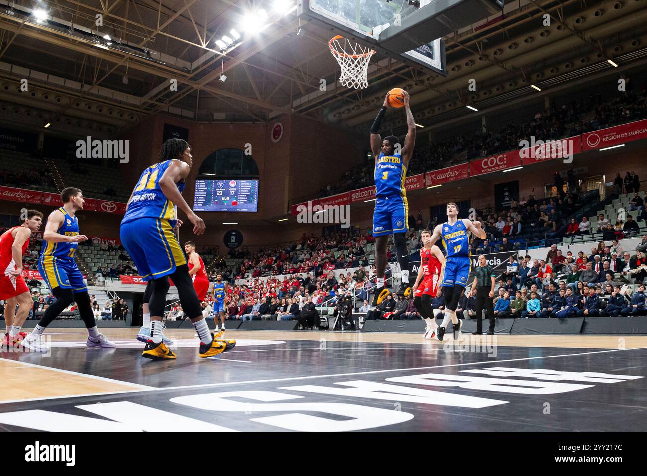 Murcia, Spain. 18th Dec, 2024. Chris Coffey, American center, player of ...