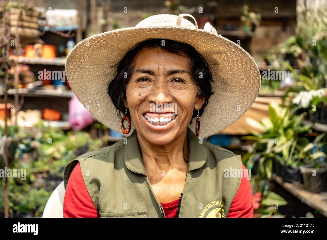 San Juan de Lurigancho, Peru – September 3, 2024: Happy Peruvian Woman ...