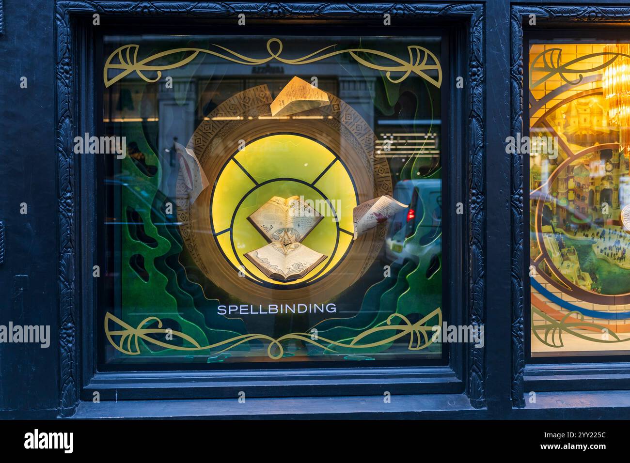 London, UK - December 2, 2024: Christmas window displays of Liberty ...