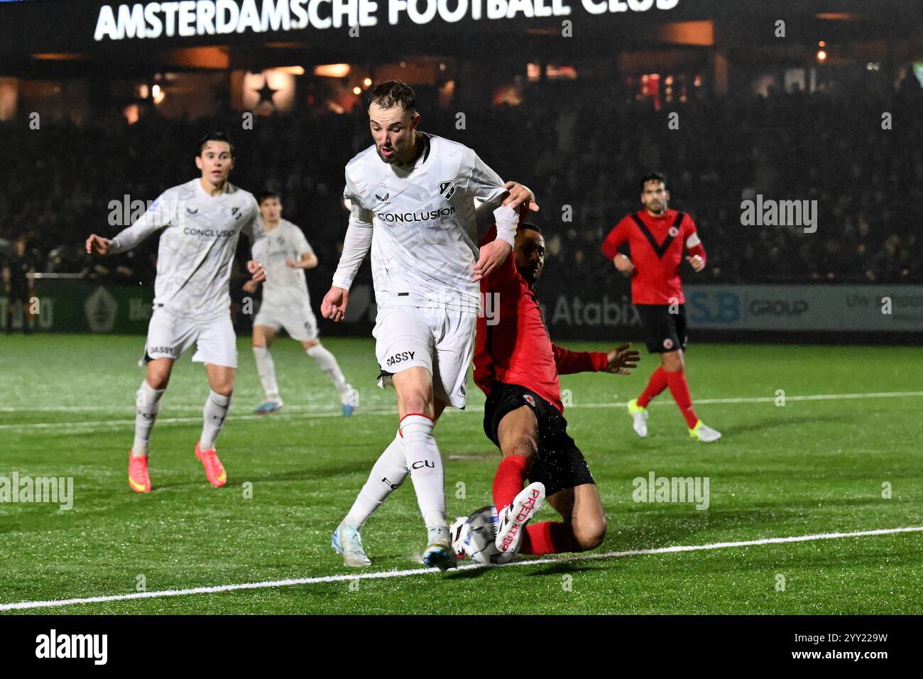 AMSTERDAM - (l-r) David Min of FC Utrecht, Ricardo van Rhijn of AFC ...