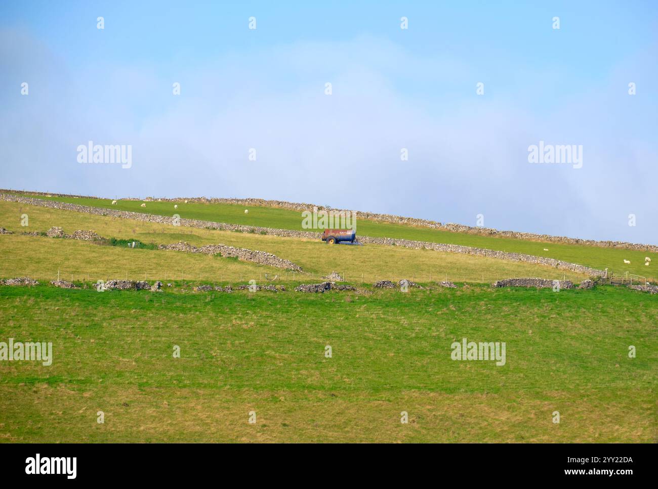 Dry stone walls in a rural farm field Stock Photo - Alamy