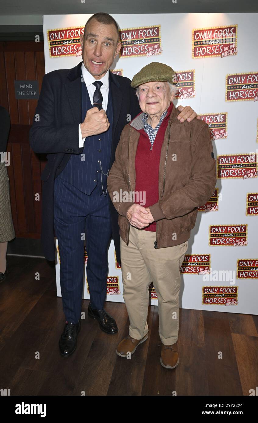 Actor Sir David Jason (left) joins cast member Vinnie Jones of Only ...