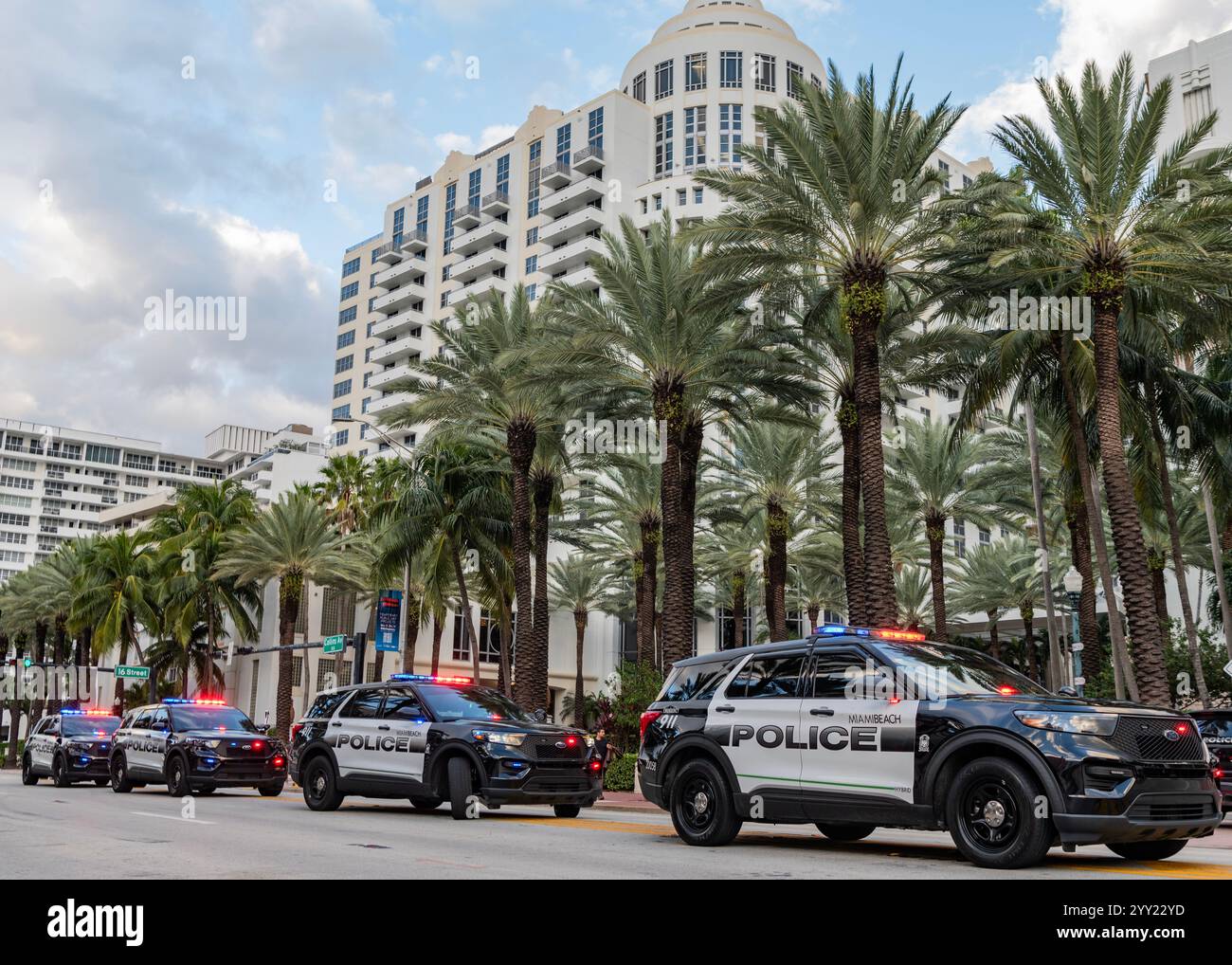 Miami, Florida, USA - November 18, 2024: Police car Ford Interceptor ...