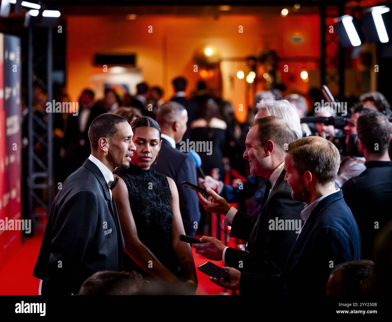 ARNHEM - Worthy de Jong on the red carpet prior to the presentation of the sports awards during ...