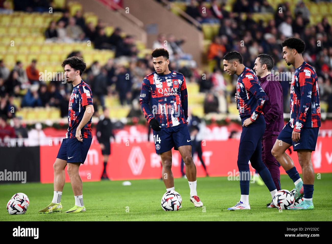 17 VITINHA (psg) - 14 Desire DOUE (psg) - 02 Achraf HAKIMI (psg) during ...