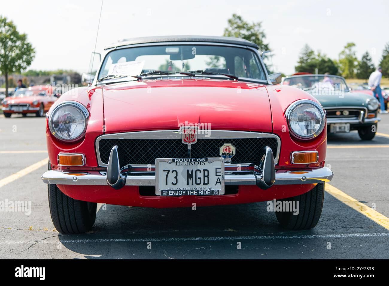 Chicago, Illinois, USA - September 08, 2024: MG MGB sportscar retro ...