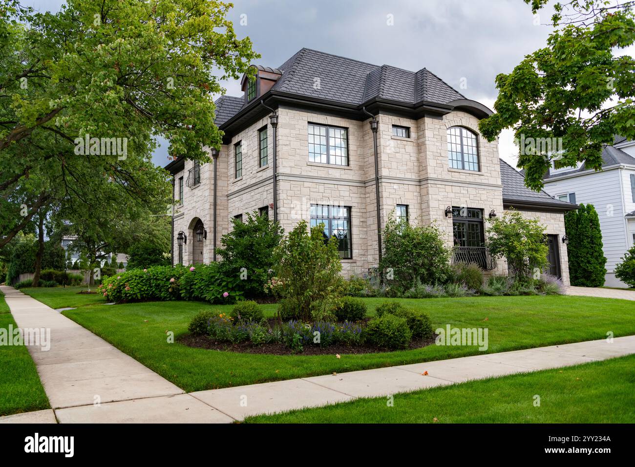 Private house architecture. Private housing property. Residential ...