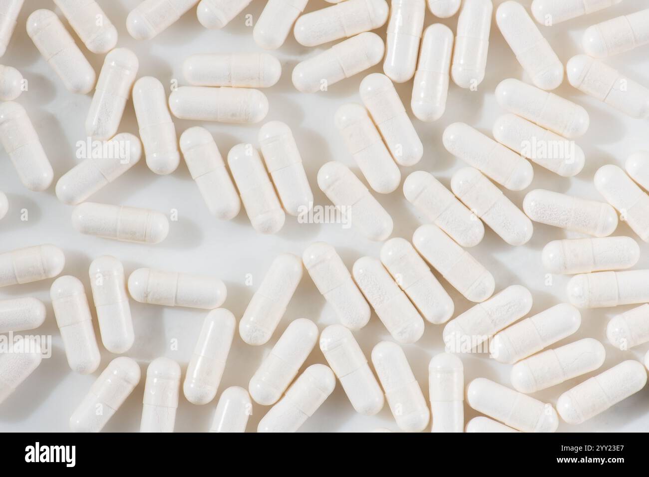 White Pills Of Medicines Food Supplement and Vitamin D Pattern Against ...