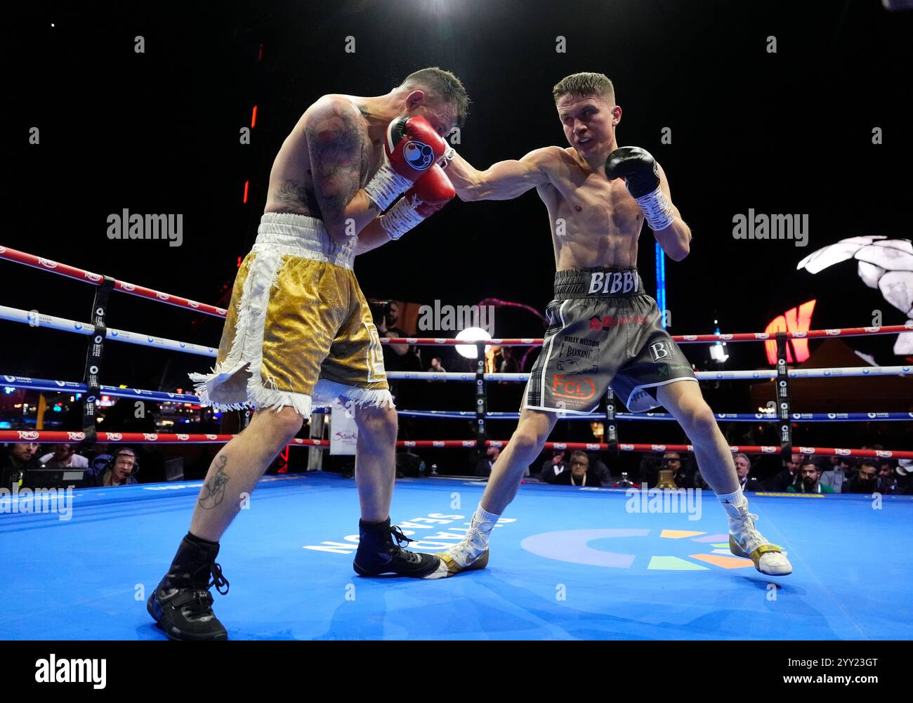Luke Bibby (right) in action against Jordan Ellison at Boulevard World ...