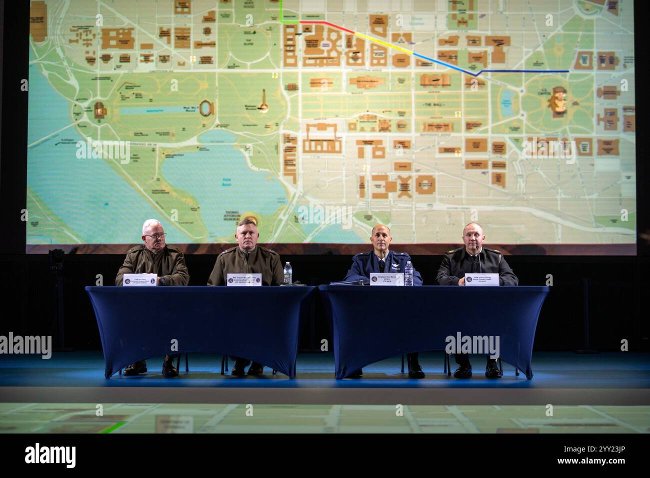 Joint Task Force-National Capital Region officials, from left, Command ...