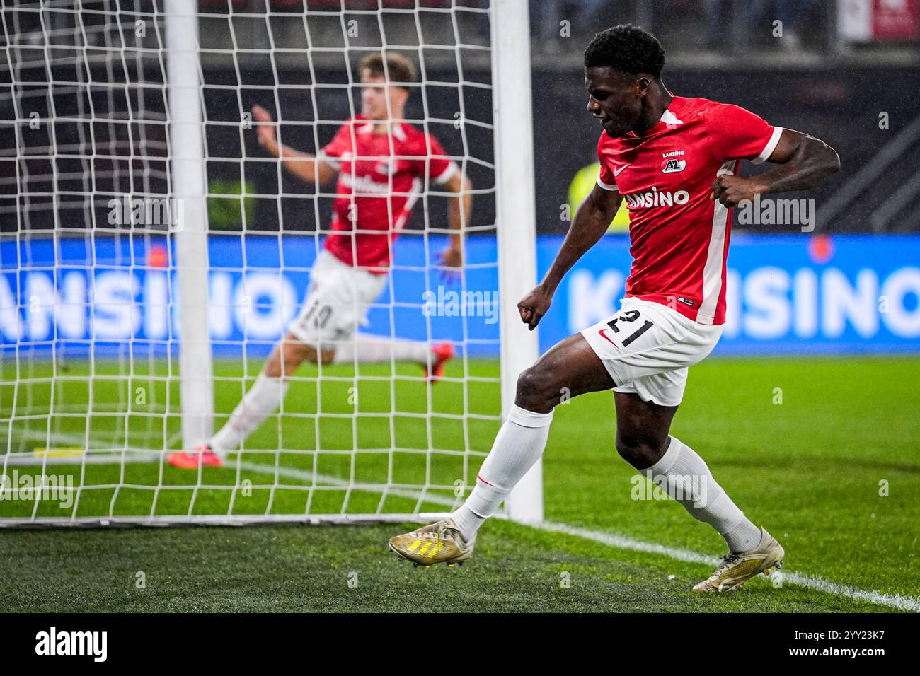 Alkmaar, Netherlands. 18th Dec, 2024. ALKMAAR, NETHERLANDS - DECEMBER 18: Ernest Poku of AZ ...