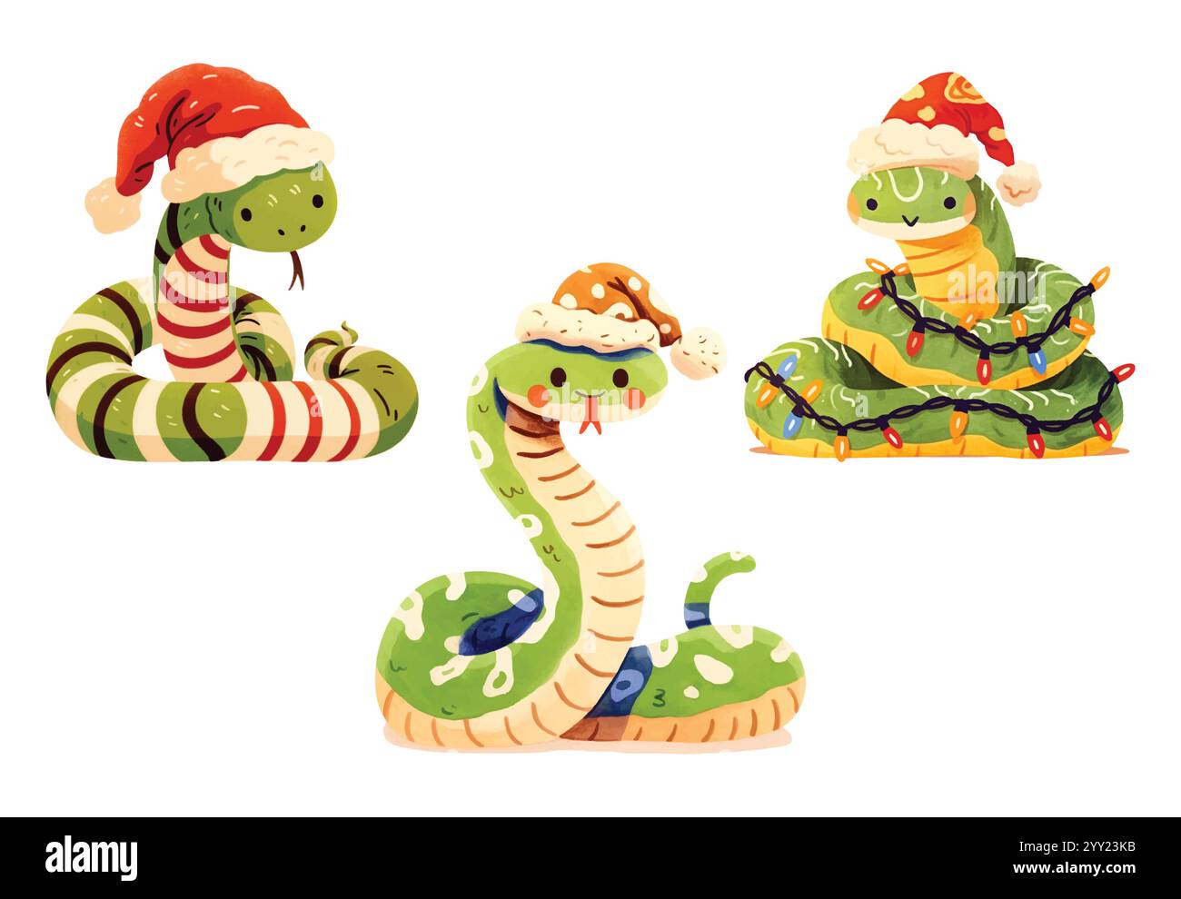 Chinese new year snake. Animal zodiac cartoon character. Happy new year ...