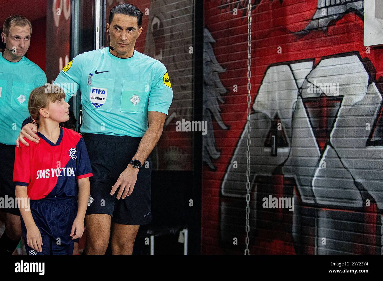 Alkmaar, Netherlands. 18th Dec, 2024. ALKMAAR - 18-12-2024, AFAS Stadium. Dutch cup Football ...