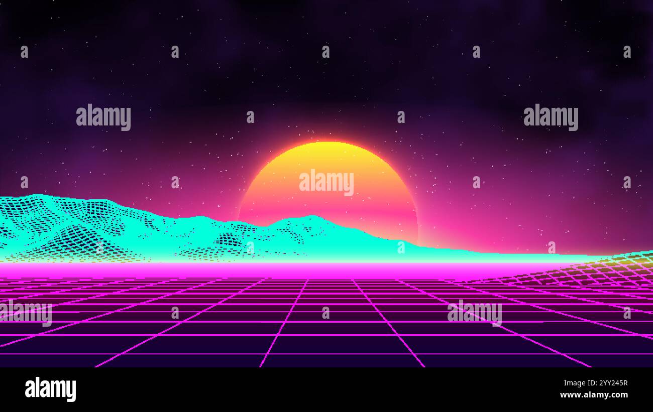 Vaporwave neon Stock Vector Images - Alamy
