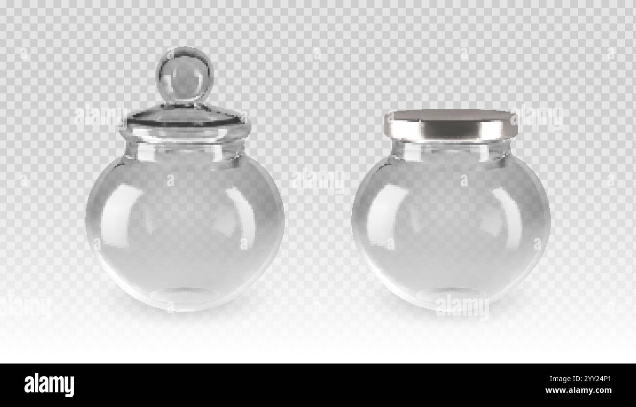 Decorative glass jar display Stock Vector Images - Alamy