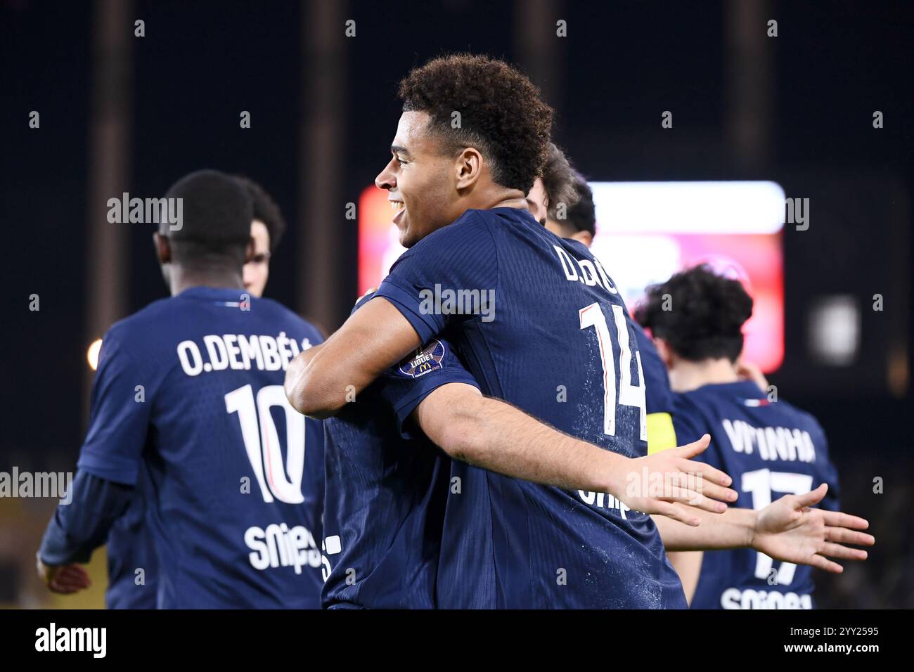 14 Desire DOUE (psg) during the Ligue 1 McDonald's match between Monaco ...