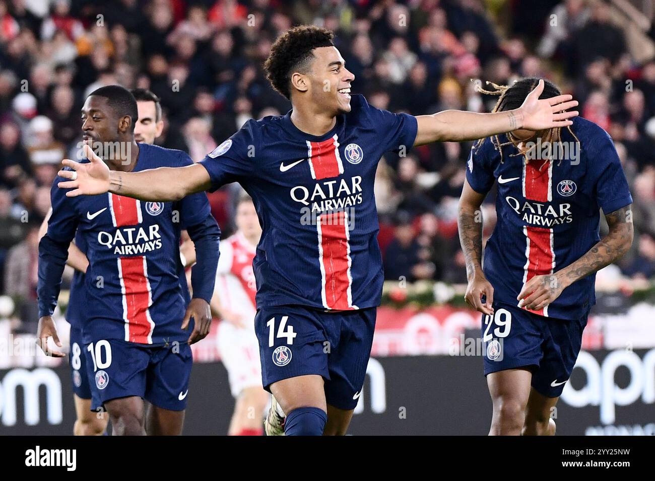 14 Desire DOUE (psg) during the Ligue 1 McDonald's match between Monaco ...