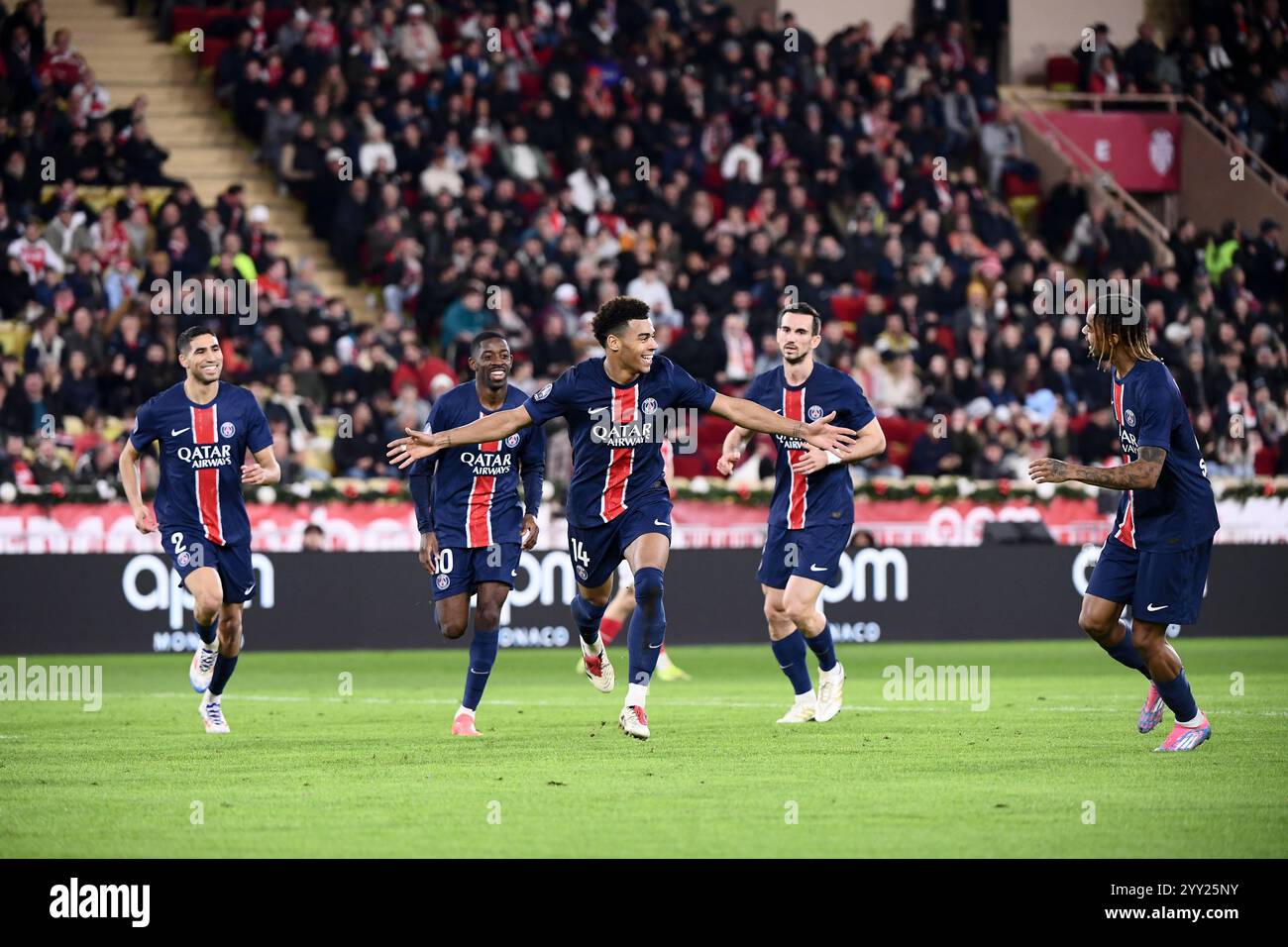 14 Desire DOUE (psg) during the Ligue 1 McDonald's match between Monaco ...