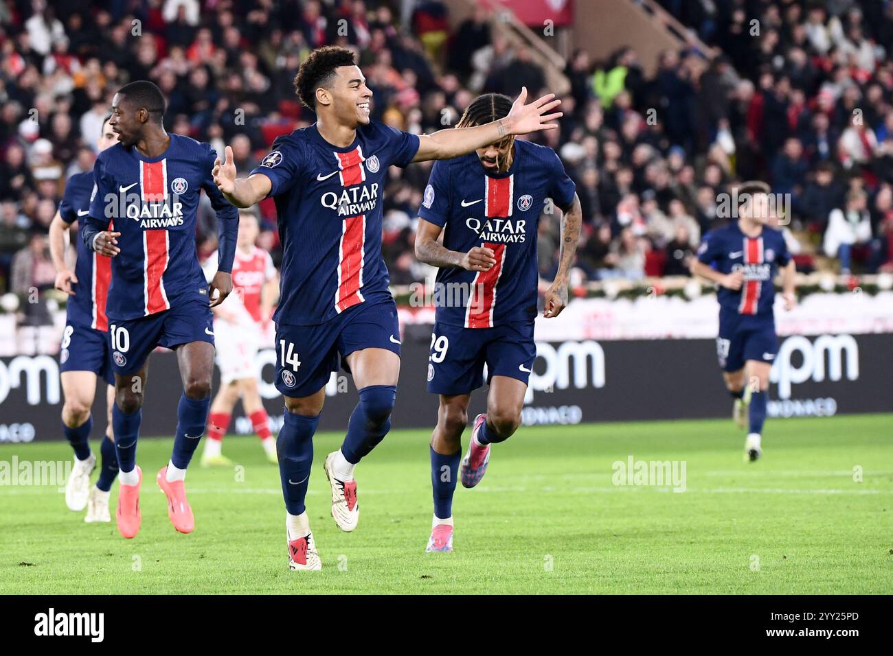 14 Desire DOUE (psg) during the Ligue 1 McDonald's match between Monaco ...