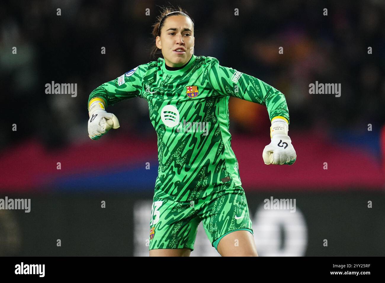 Barcelona, Spain. 18th Dec, 2024. Cata Coll of FC Barcelona celebrates ...