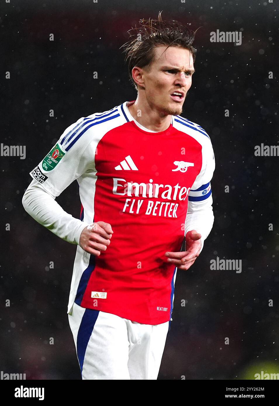Arsenal's Martin Odegaard during the Carabao Cup quarter-final match at ...
