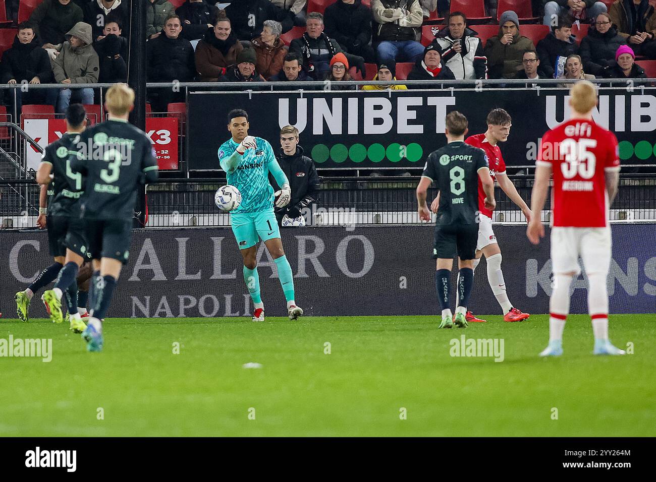 Alkmaar, Netherlands. 18th Dec, 2024. ALKMAAR - 18-12-2024, AFAS Stadium. Dutch cup Football ...